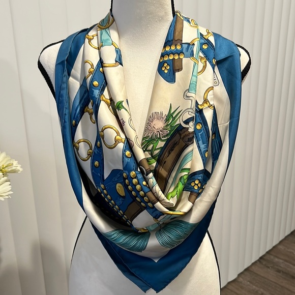 Hermes | Accessories | Authentic Hermes Aux Champs Scarf | Poshmark
